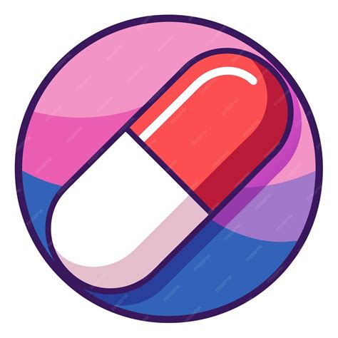 Pill Icon Clipart Cartoon Style Vector Illustration Premium Ai