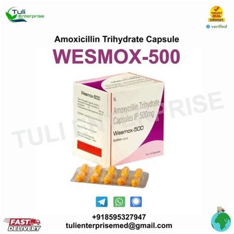 Amoxicillin Trihydrate Capsule 500 Mg At Rs 100 Box In New Delhi Id