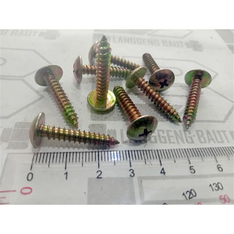 Jual 10 Pcs Sekrup 10x1 Tab T Ts Kuning Shopee Indonesia