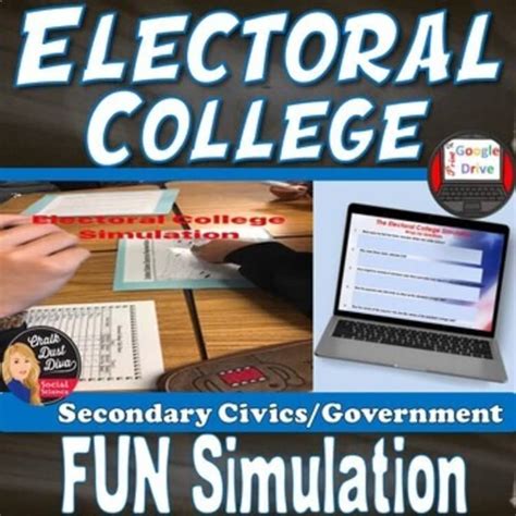 Electoral College Simulation Mock Presidential Election Activity Civics