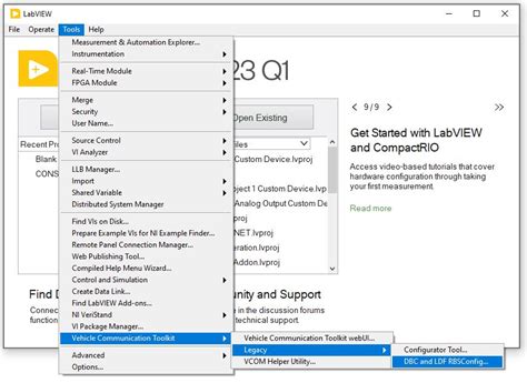 Using Ni Vcom Toolkit To Configure Rolling Counter For Can Application Ni