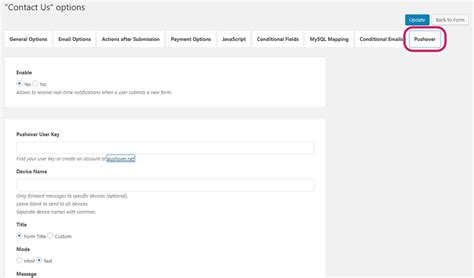 Form Maker Pushover Integration Extension 10web Help Center