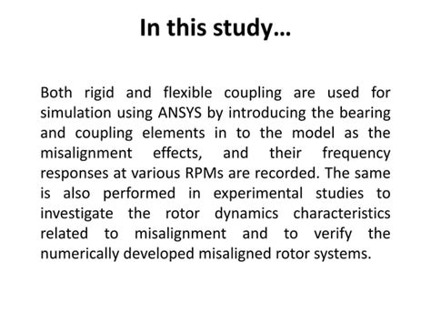 Vibration Analysis Due To Shaft Misalignment Pptx Radio Control