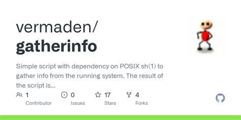 Github Vermadengatherinfo Simple Script With Dependency On Posix Sh1 To Gather Info From