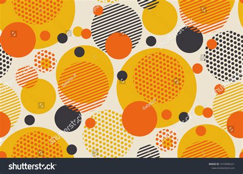 Geometric Circle Seamless Pattern Vector Illustration Stock Vector Royalty Free 1010996221