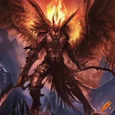 Angel Fighting Demon Art