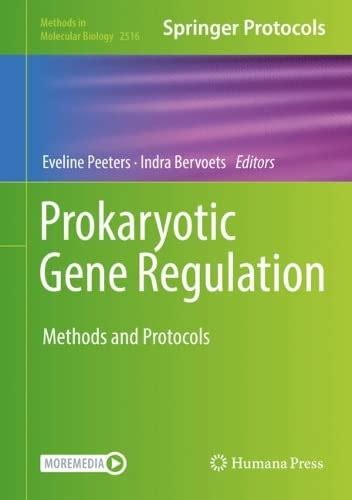 Prokaryotic Gene Regulation Methods And Protocols Pdfepub Version
