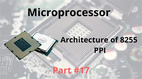 architecture of 8255 8086 robotic electronics
