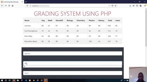 Student Grading System In Php With Source Code In Free Free 60 Off