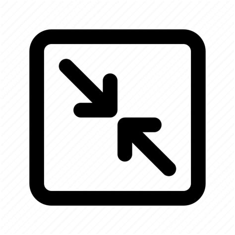 Arrow Interface Minimize Ui Icon Download On Iconfinder