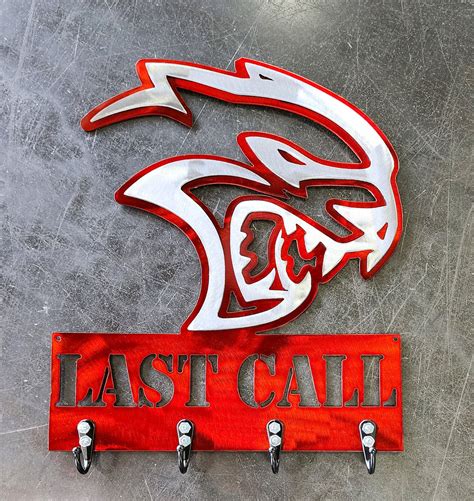 Dodge Hellcat Key And Leash Hanger