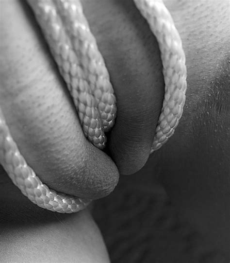 Close Up Black And White Hand Rope Finger Porn Pic