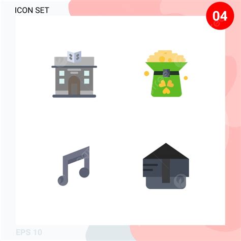 Set Of 4 Modern Ui Icons Symbols Signs For City Ui Design Elements Png And Vector With