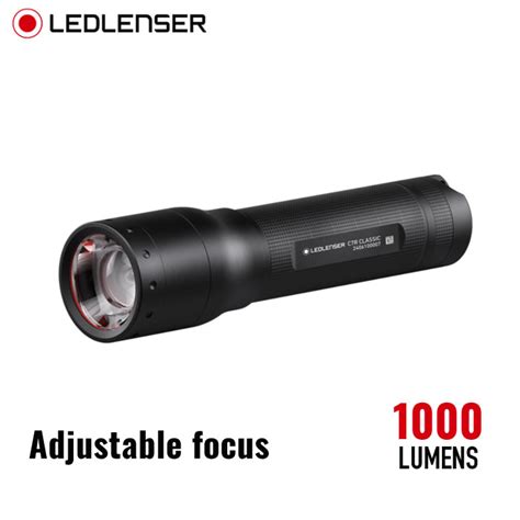 Ledlenser C7r Classic Flashlight 1000 Lumens Adjustable Focus