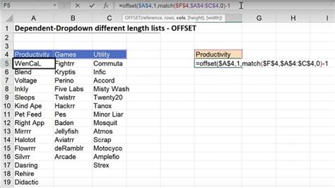 Expandable Conditional Drop Down Lists In Excel Xelplus Leila Gharani