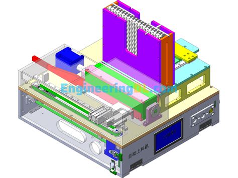 CNC Lathe Automatic Loading Machine Uninterrupted Automatic Feeding SolidWorks Mechanical