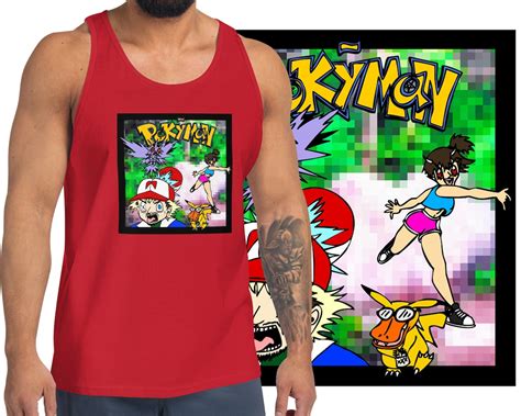 Poky Man Parody Tank Top 90s Cartoon Themed Sleeveless Shirt Funny