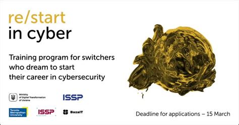Issp Information Systems Security Partners On Linkedin Re Start In Cyber Training Program