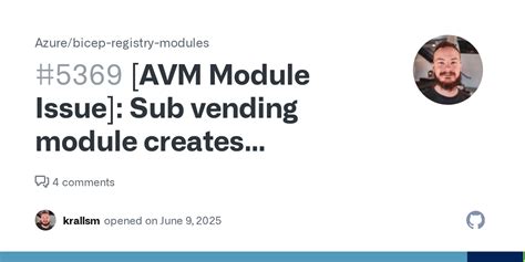 Avm Module Issue Sub Vending Module Creates Undeclared Resources