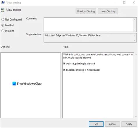 如何在 windows 11 10 上的 microsoft edge 中啟用或停用列印 tech club