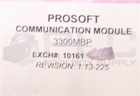 Repaired Prosoft 3300 Mbp Modbus Plus Communication Module Plc