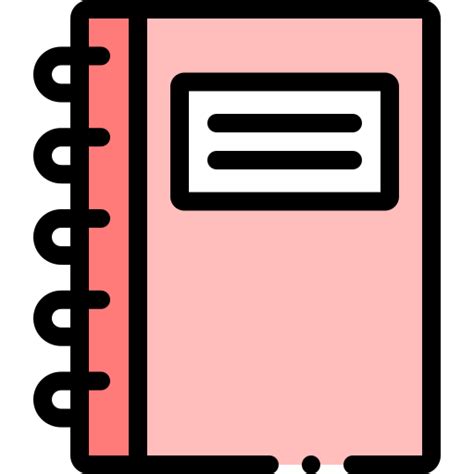 Spring Notebook Detailed Rounded Lineal Color Icon