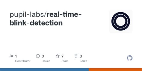 Github Pupil Labsreal Time Blink Detection