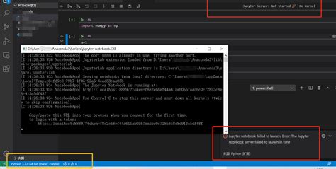Jupyter Notebook Failed To Launch Error The Jupyter Notebook Server Failed To Launch In Time