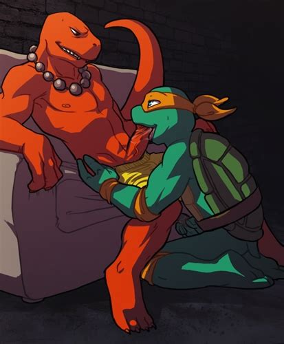 Rule 34 Anthro Dinosaur Dj Mixer Character Duo Furry Furry Only Gay Male Michelangelo Oral
