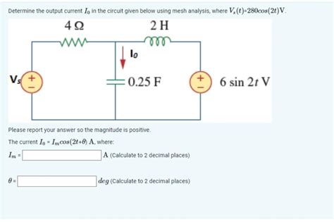 Solved Determine The Output Current I In The Circuit Given Chegg