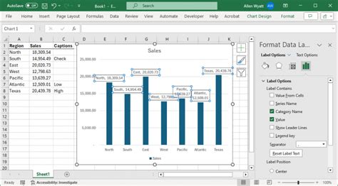 Locking Graphic Annotations To Chart Data Points Microsoft Excel