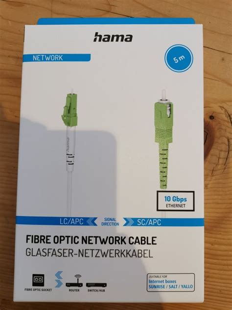 Glasfaserkabel 5m Hama Lc Apc Sc Apc Neu Und Originalverpackt In Uster Für Chf 8 Mit