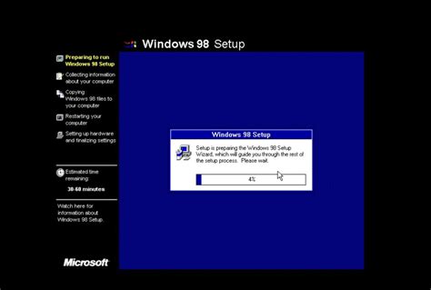 Retro Computing Windows 98 Se Setup An Insight Into My Hindside