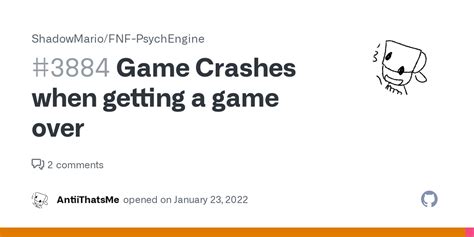Game Crashes When Getting A Game Over · Issue 3884 · Shadowmariofnf