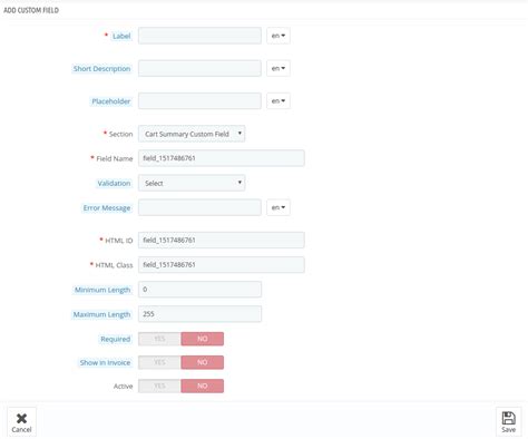 prestashop additional order forms field manager user manual