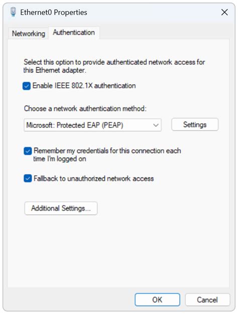 Windows LAN PEAP NACVIEW Documentation