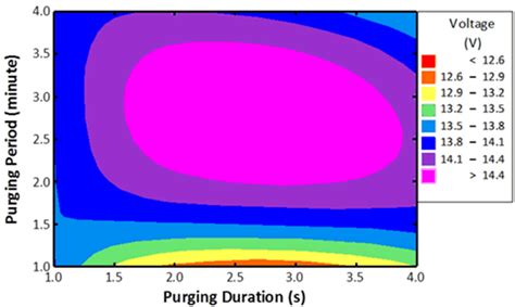 Stack Voltage Response With Regards To The Interaction Of The Purging
