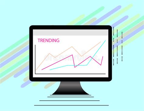 Data Analysis Using Modern Electronic And Mobile Devices Concept Flat Design Style Stock Vector