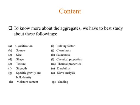 Chapter 3 Aggregates Part 1 Ppt