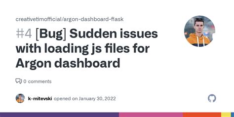 Bug Sudden Issues With Loading Js Files For Argon Dashboard Issue Creativetimofficial