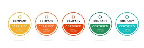 Digital Certificate Badge Design For Technical Professionals Who Have Successfully Passed A