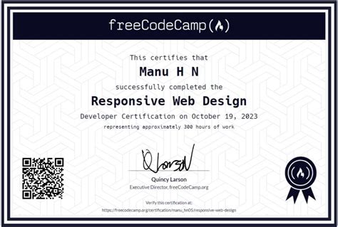 Webdesign Certification Freecodecamp Webdevelopment Achievement Learning