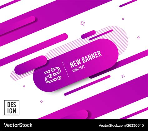 survey progress line icon algorithm sign vector image