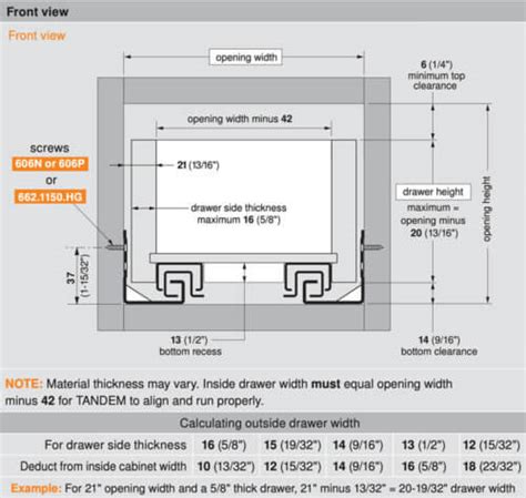 Blum Tandem Soft Close Drawer Slide Kit The Cabinet Door Store