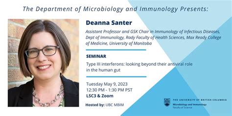 Ubc Department Of Microbiology And Immunology On Linkedin Seminar