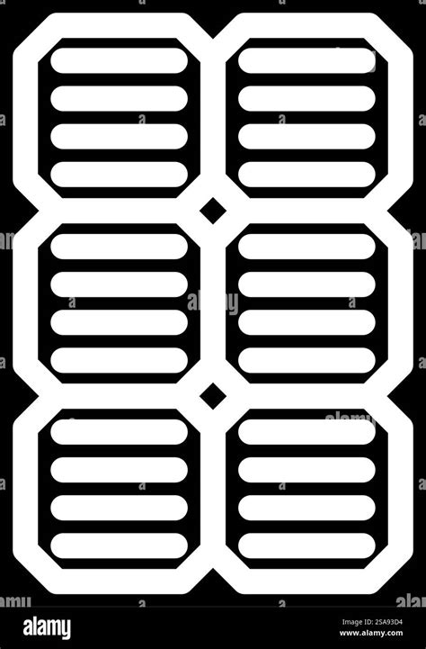 Module Solar Panel Glyph Icon Vector Module Solar Panel Sign Isolated Module Solar Panel Glyph Icon Vector Module Solar Panel Sign Isolated