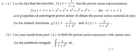 Solved Use The Fact That The Function F X 1 1 X Has Chegg Com