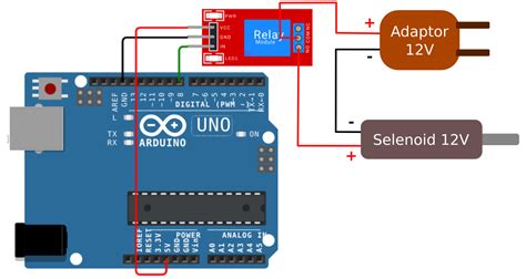 Arduino Rfid Selenoid Xg 08 12v Kunci Pintu