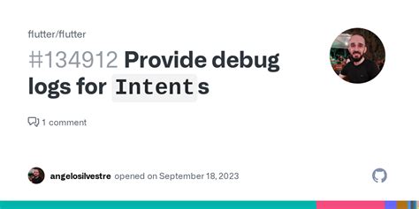 Provide Debug Logs For `intent`s · Issue 134912 · Flutterflutter · Github