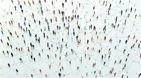 Interconnectedness A Visual Representation Of Human Connections Premium Ai Generated Image